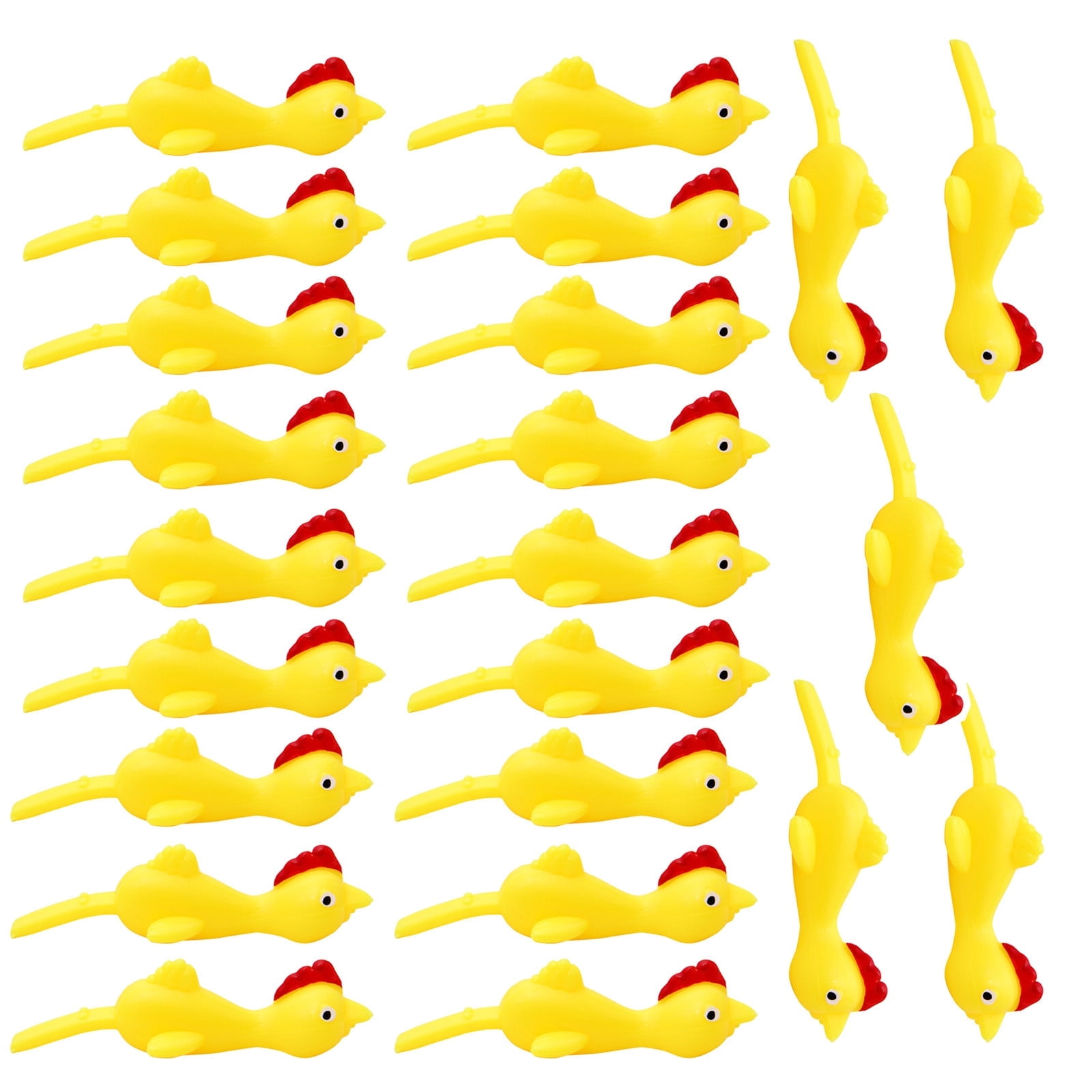21 Pieces Rubber Chicken Slingshot Rubber Chickens Flying Chicken ...