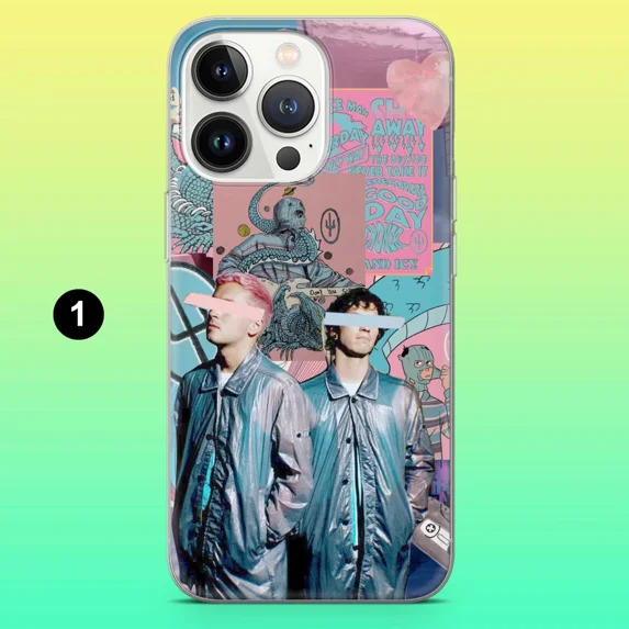 21 Pilots Alternative Music Art iPhone Case 17 11 12 13 14 15 16 Pro ...