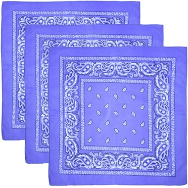 Jordefano Shawl Soft Cotton Scarf Neckerchief - 7 Pack (Paisley Black ...