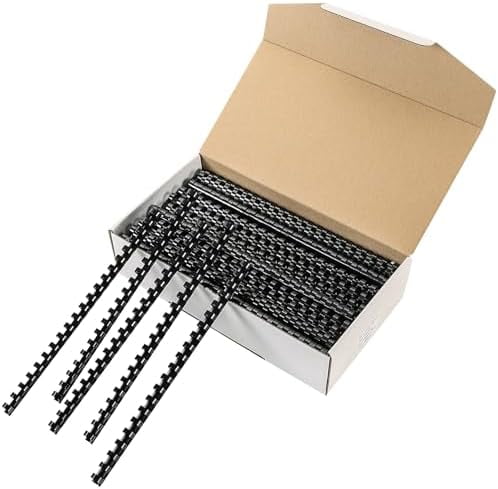 21 Ring Plastic Binding Combs, 9/16 Inch Diameter, 120 Sheet Capacity ...