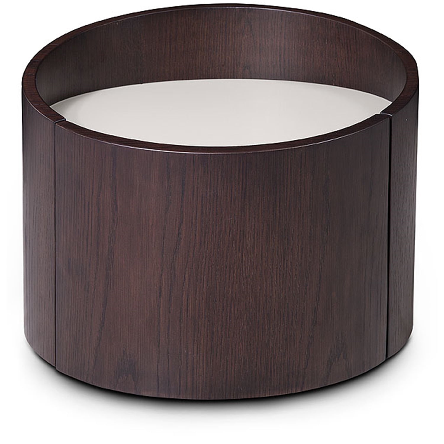21" Round Modern Brown Oak Finish End Table - Walmart.com