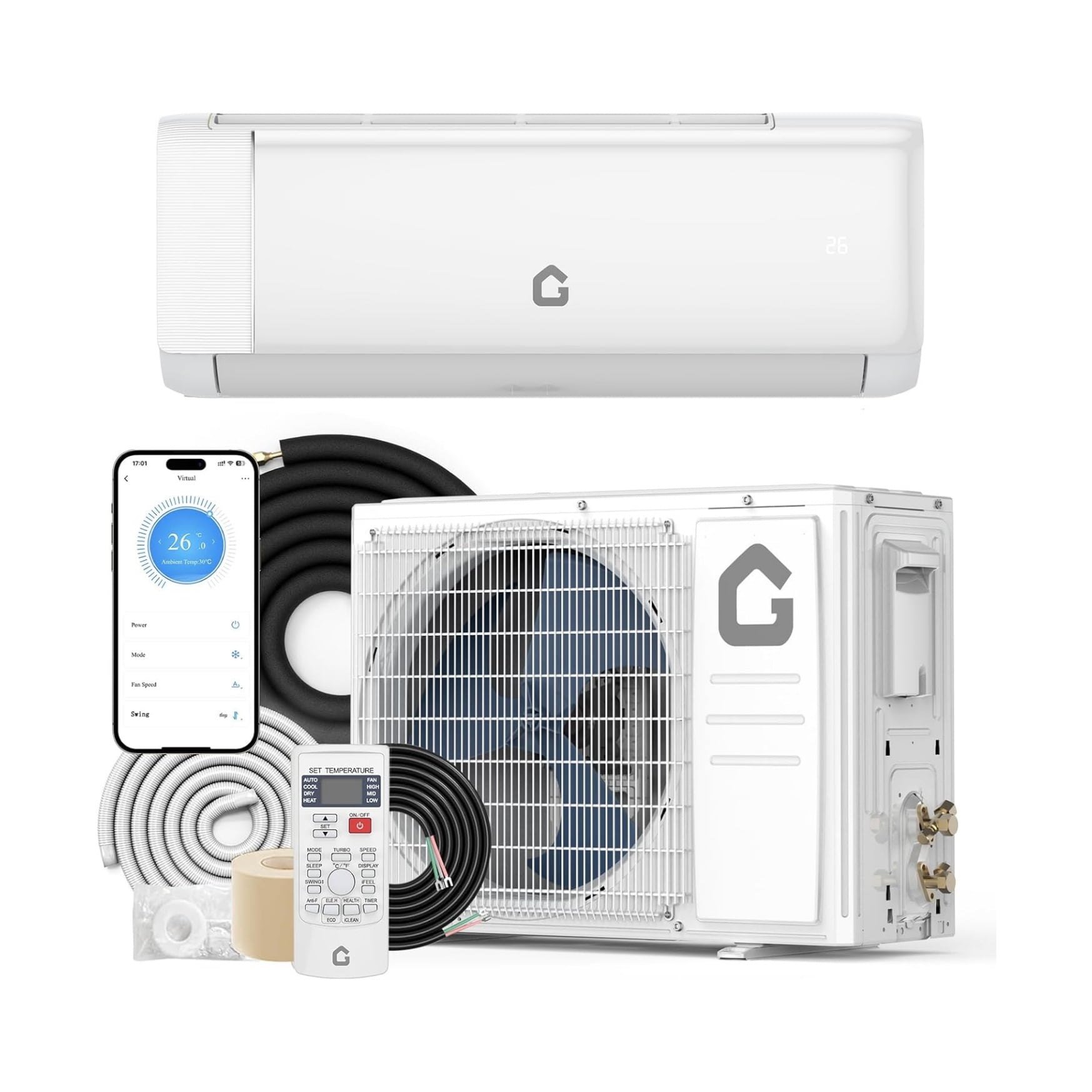 21 SEER2 12000 BTU Mini Split Air Conditioner, 2025 New Update 230V ...