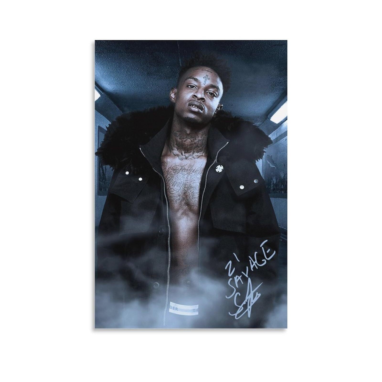 21 Savage Album Poster Hip Hop Poster Prints Canvas Wall Art for Trendy ...