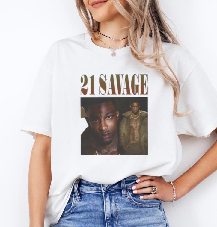 21 Savage T. Cotton . Graphic . Music Fan . Hip Hop Style Top. latest ...