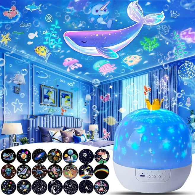21 Sets of Films, Night Light Projector for Kids Bedroom, Ceiling, Baby ...