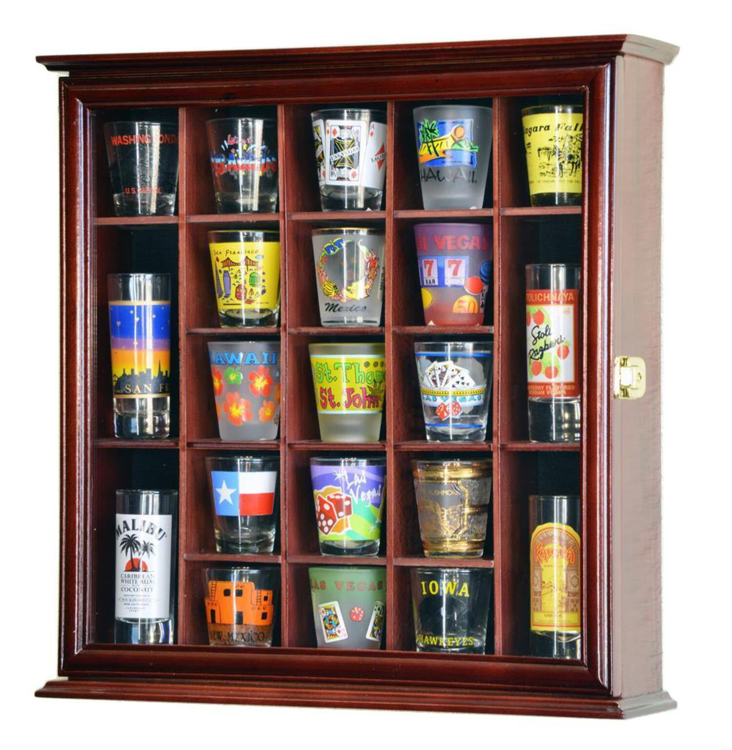 21 Shot Glass Display Case Cabinet - Walmart.com