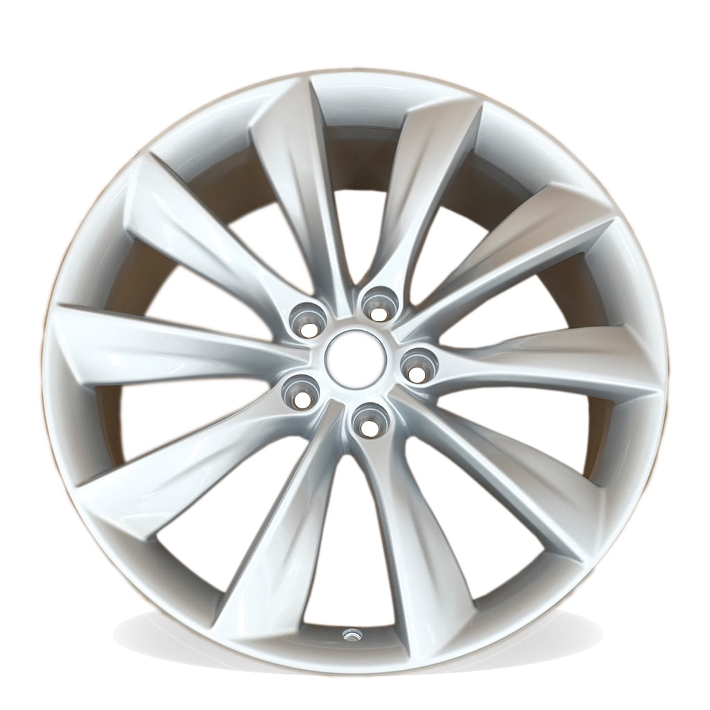 21" Single 21x8.5 Silver Front or Rear Alloy Wheel For Tesla Model S 2012-2017 OEM Design ...