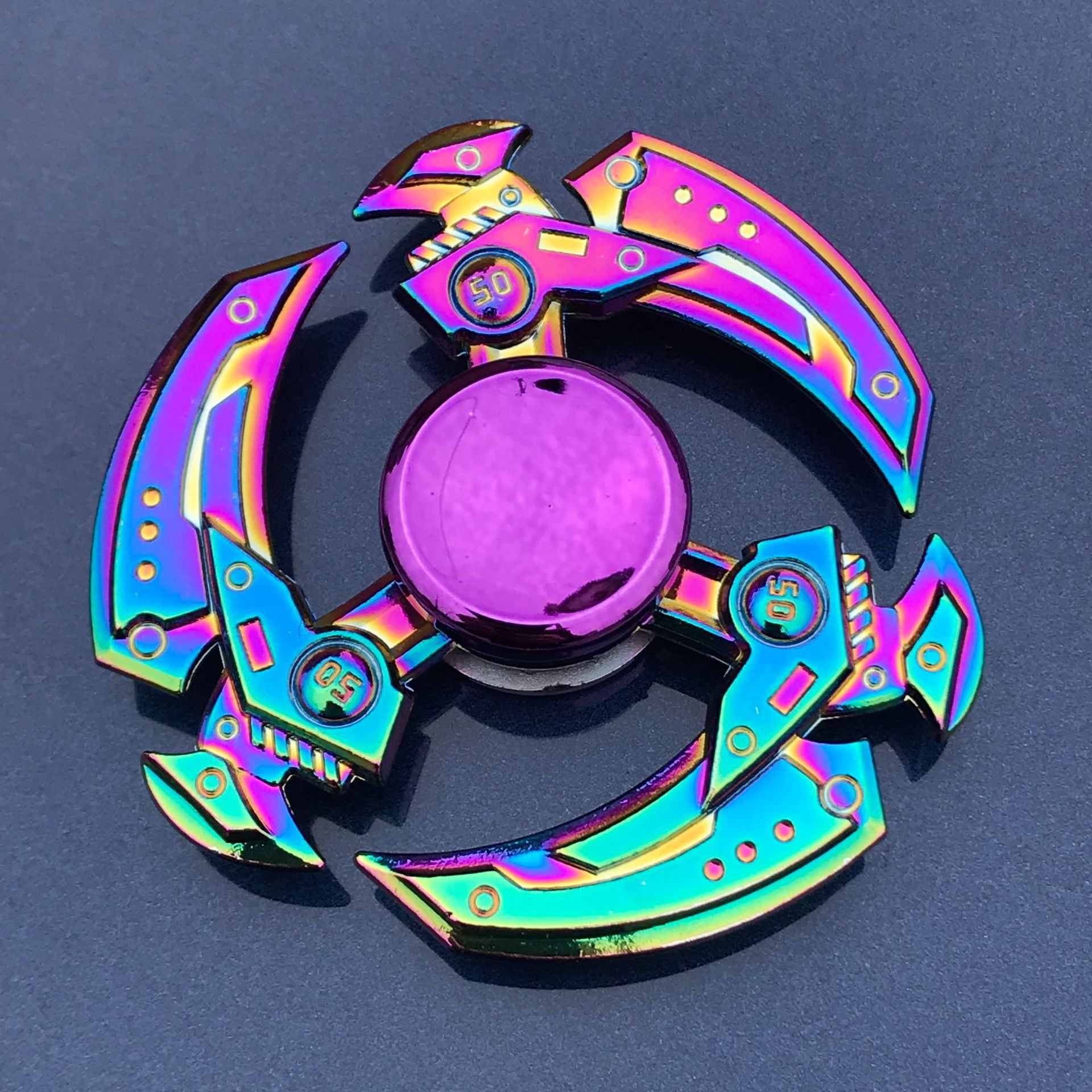 21 Styles Colorful Fidget Spinner Stress Relief Hand Spinner Metal EDC ...