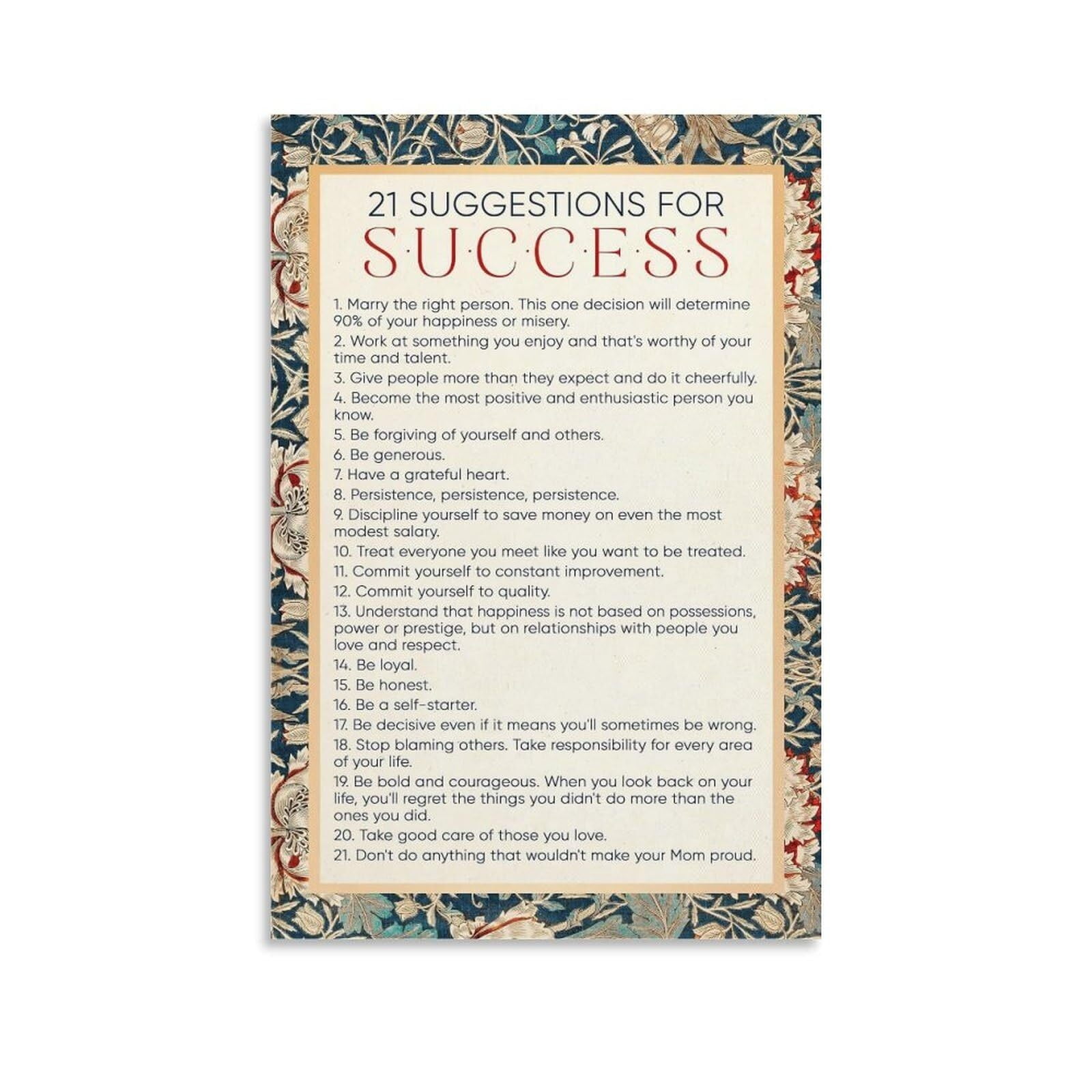 21 Suggestions Success Canvas Wall-Art For Room Aesthetic And Decor For ...