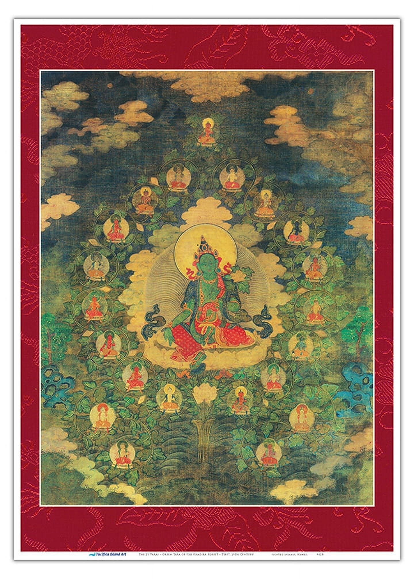 The 21 Taras - Green Tara of the Khadira Fragrant Forest - Vintage ...