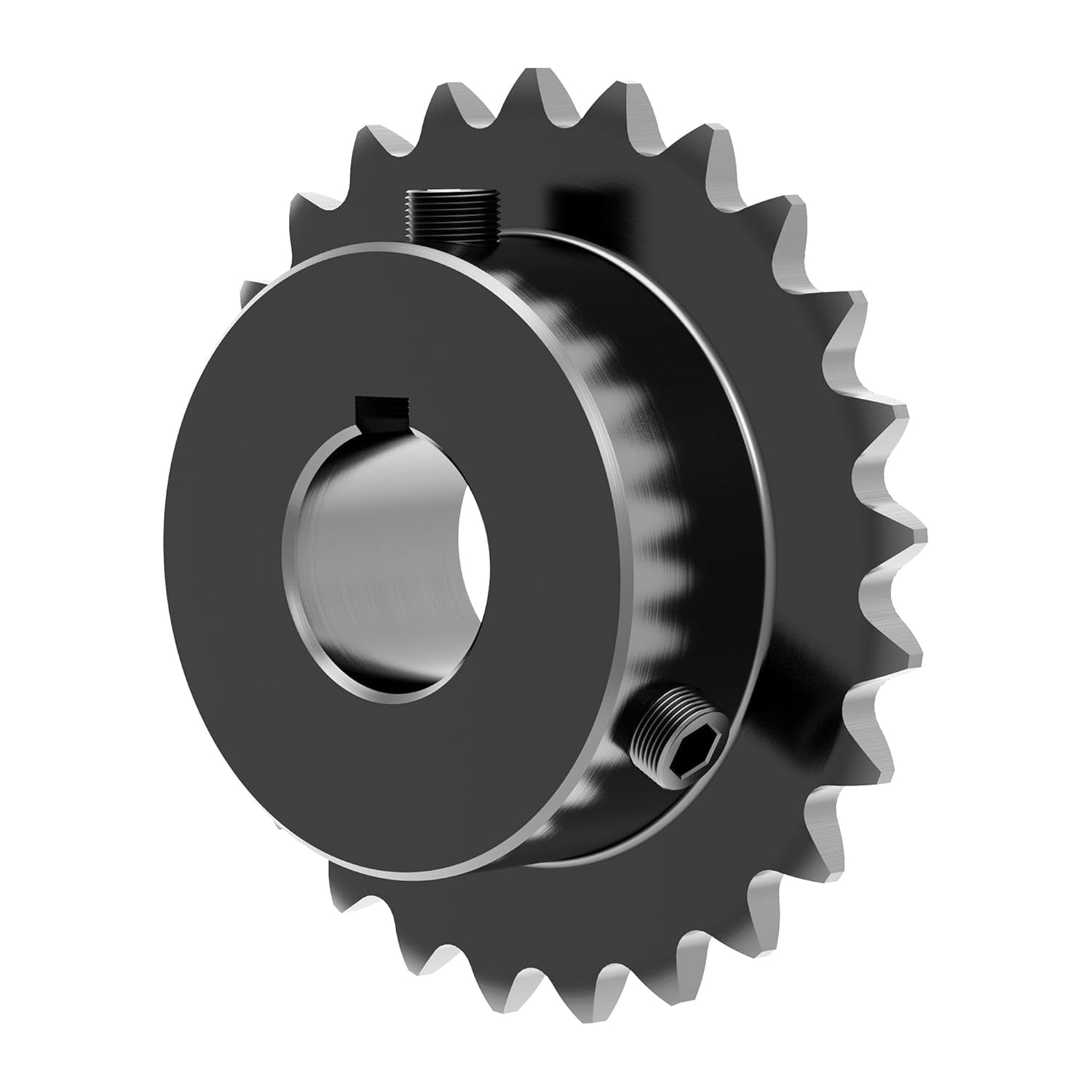 21 Tooth Roller Chain Sprocket B Type Hardened Teeth, 25 Chain Sigle ...