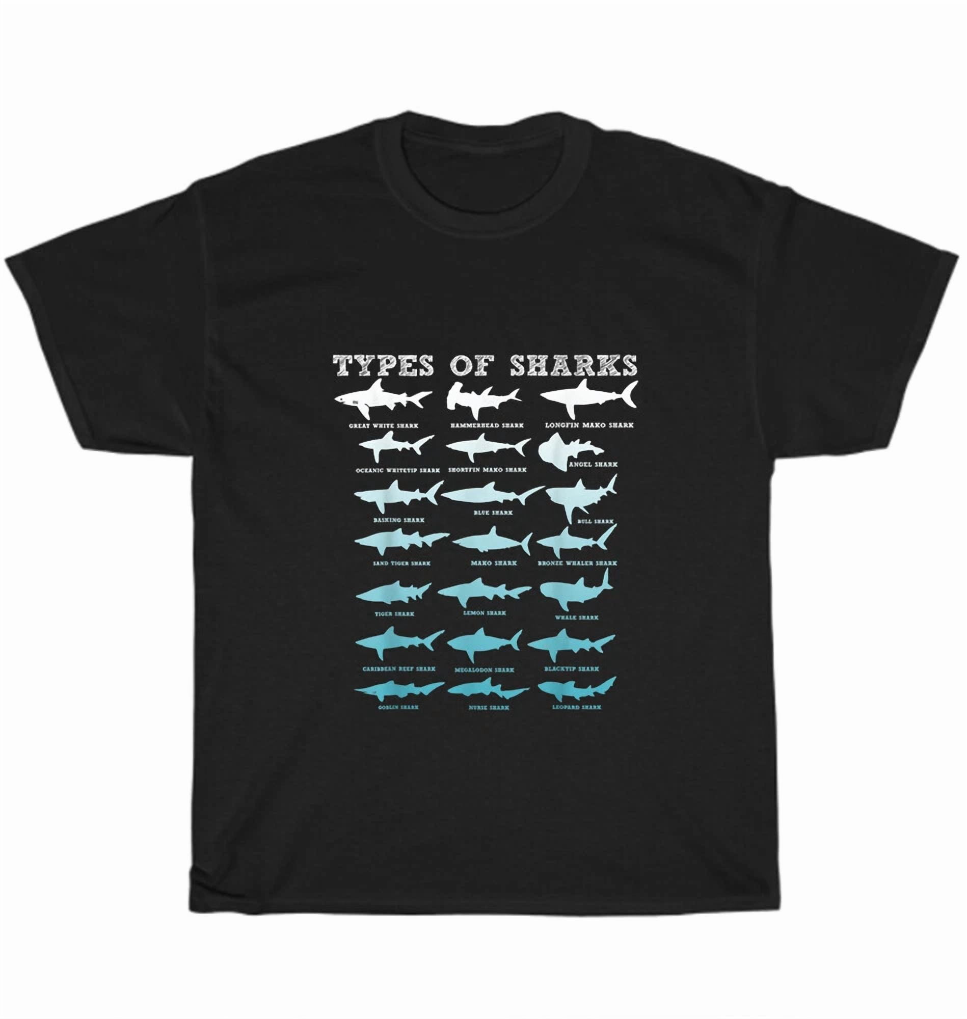 21 Types of Sharks Marine Biology Shark Lover Animal Educational T ...