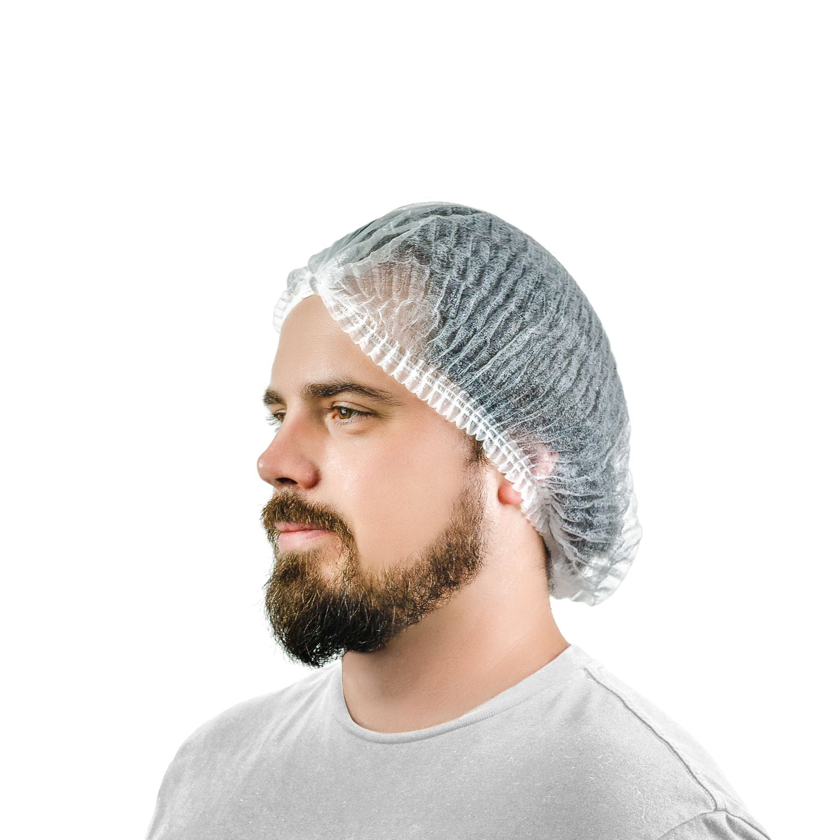 21" White Pleated Bouffant Cap - Walmart.com
