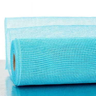 Red - Floral Mesh Wrap Solid Color Red - ( 21 Inch x 10 Yards ...