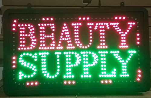21"X12" Beauty Supply Store, Super Bright LED Open Sign, Store Sign ...