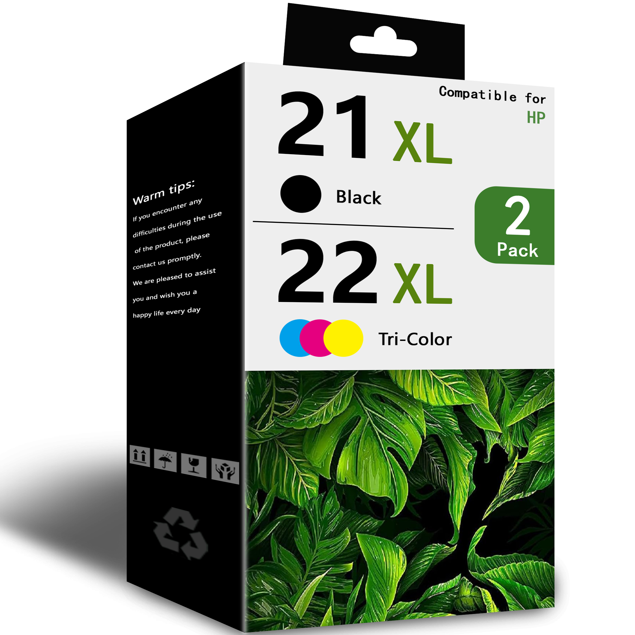21 XL 22 XL Ink Compatible for HP 21 and 22 21XL 22XL Combo Pack for HP ...