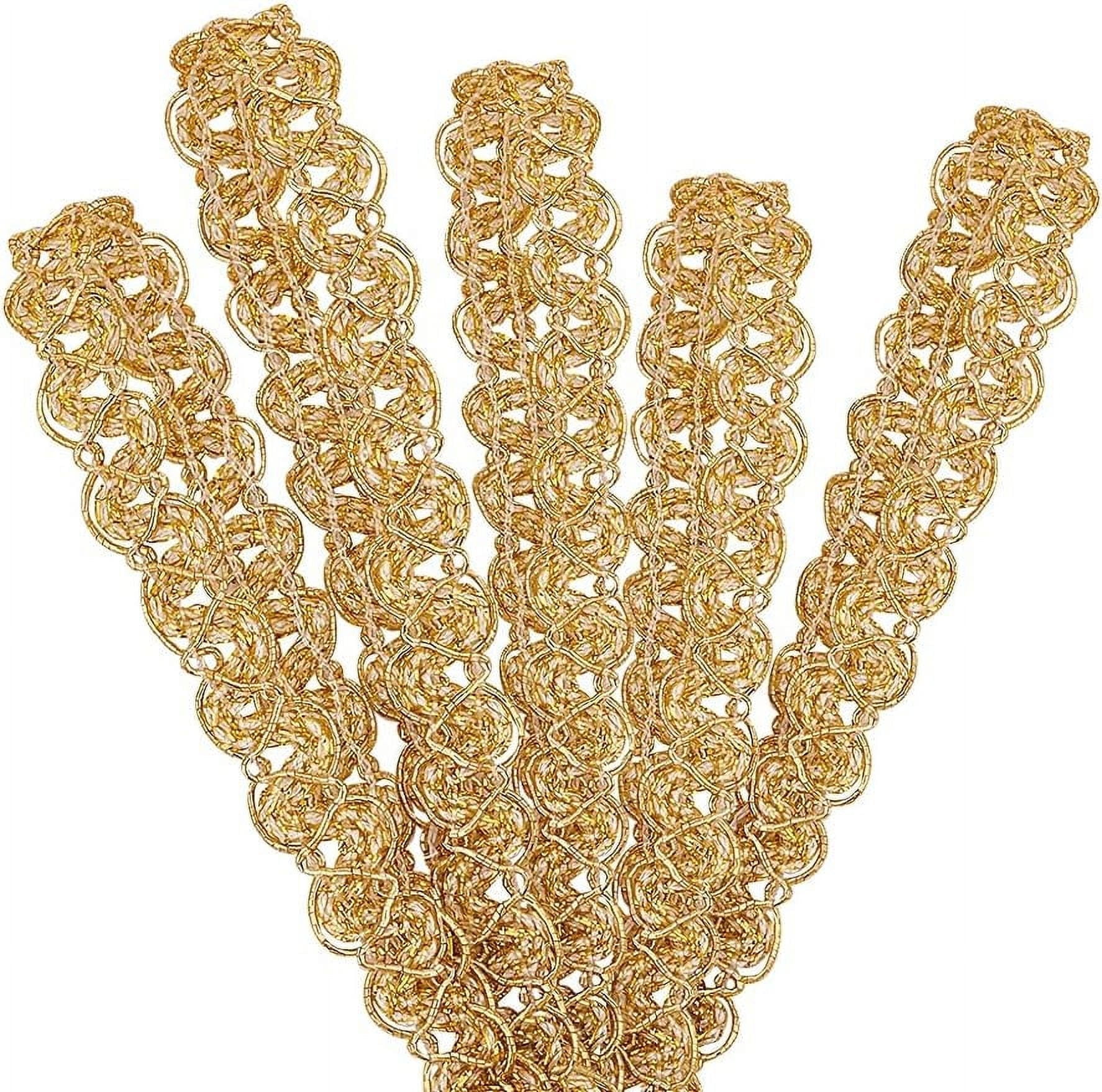 21 Yards Gimp Braid Trim for Sewing 10mm Golden Cord Polyester Lace ...