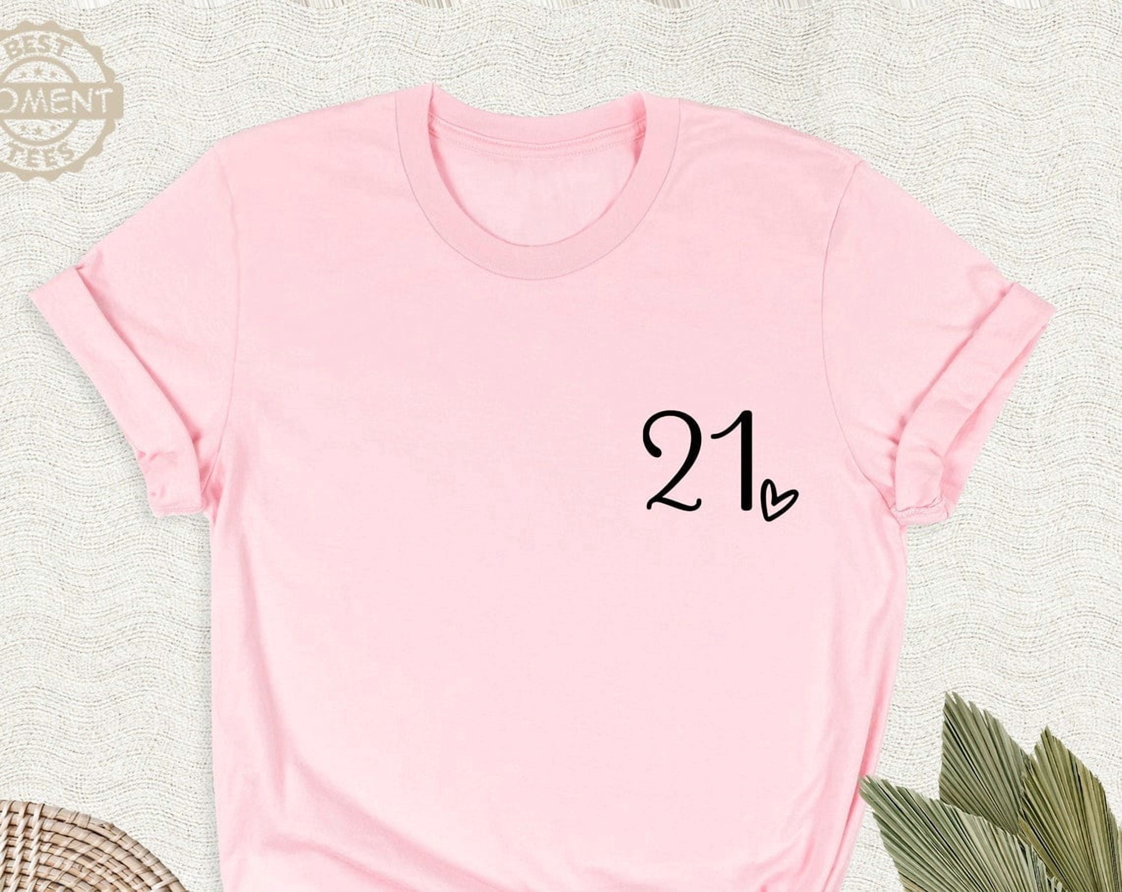 21 Years Birthday Heart Pocket Print Shirt, Est 2004 Tshirt, Hello ...
