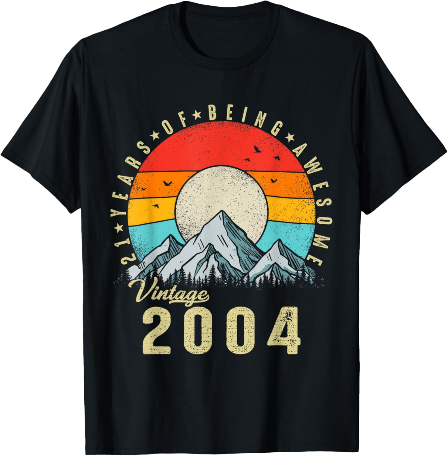 21 Years Old Vintage 2004 Limited Edition 21th Birthday T-Shirt ...
