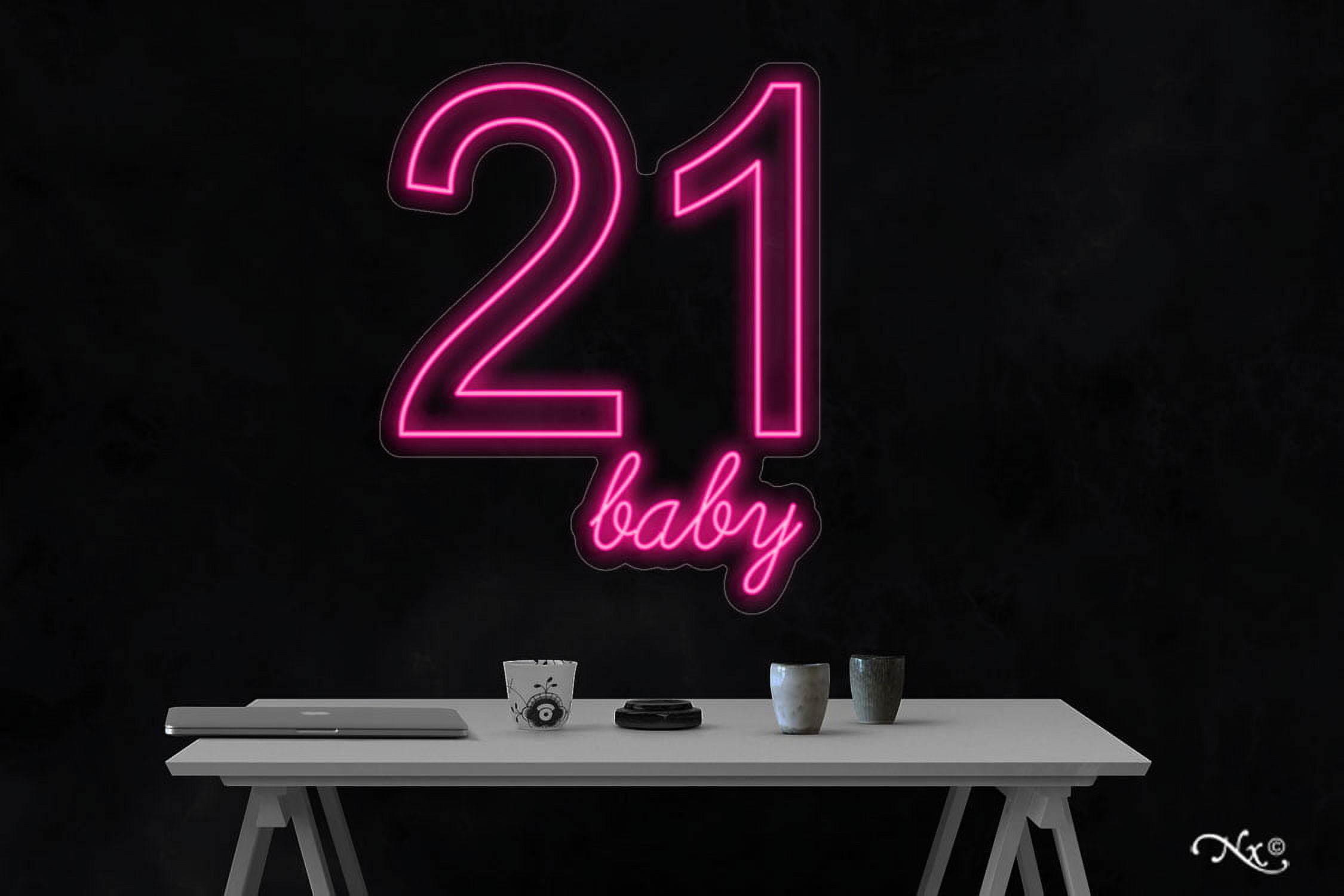 21 baby-LED Neon Sign Made in USA - Walmart.com