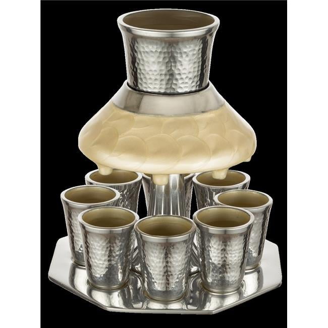 21 cm Aluminum Wine Divider with 8 Small Cups, Pearl - Walmart.com