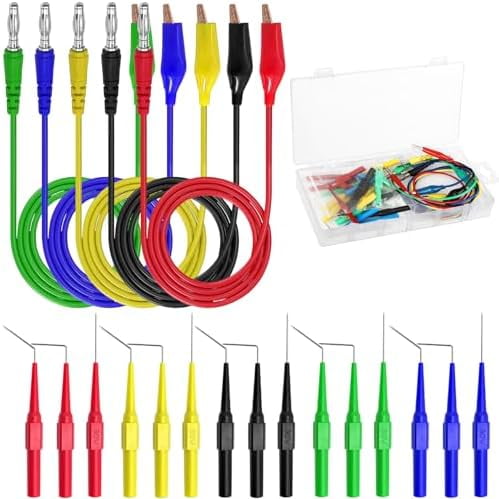 21 count Probe Kit, Banana Plug to Copper Clip Automotive Test Leads ...