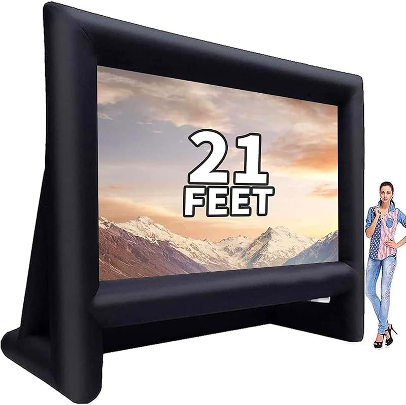 21 feet Inflatable Outdoor Projector Movie Screen - Blow Up Screen for ...