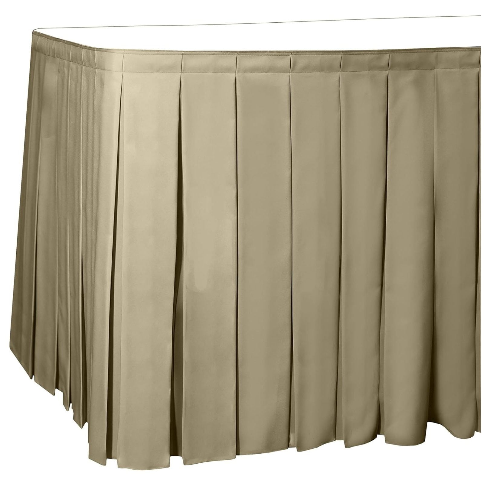 21 ft. Box Pleat Polyester Table Skirt - 36" Counter Serving Height ...
