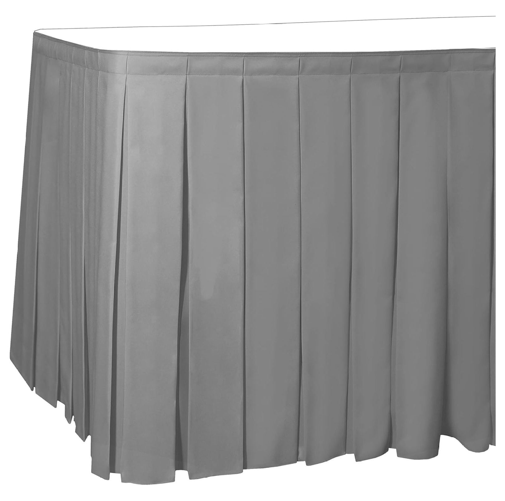 21 ft. Box Pleat Polyester Table Skirt - 36" Counter Serving Height ...