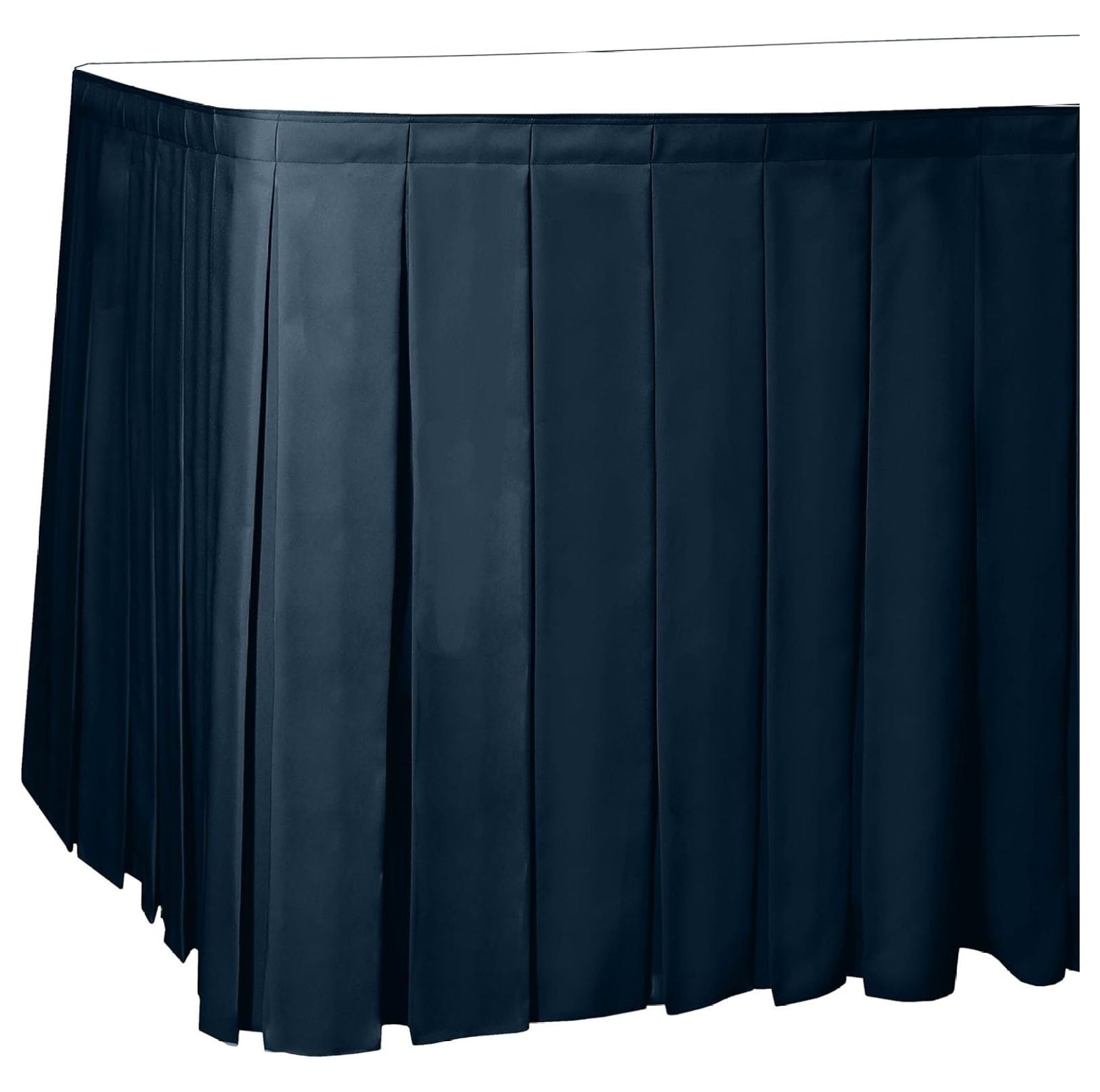 21 ft. Box Pleat Polyester Table Skirt - 36" Counter Serving Height ...