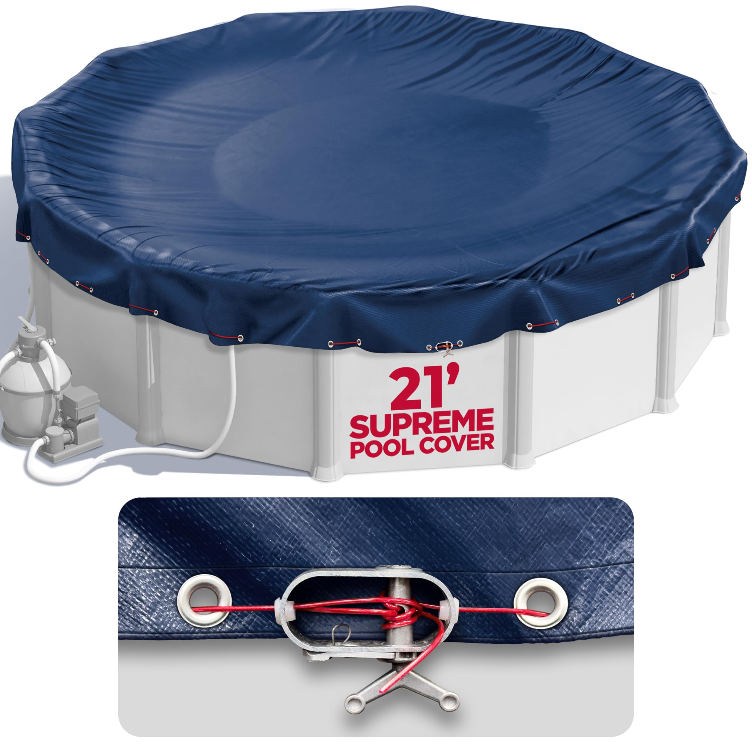 21 ft Round Pool Cover for Above Ground Pools, Above Ground Pool Cover ...