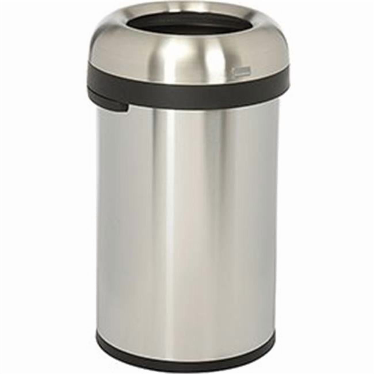 21 gal Bullet Open Top Can - Brushed Stainless Steel - Walmart.com