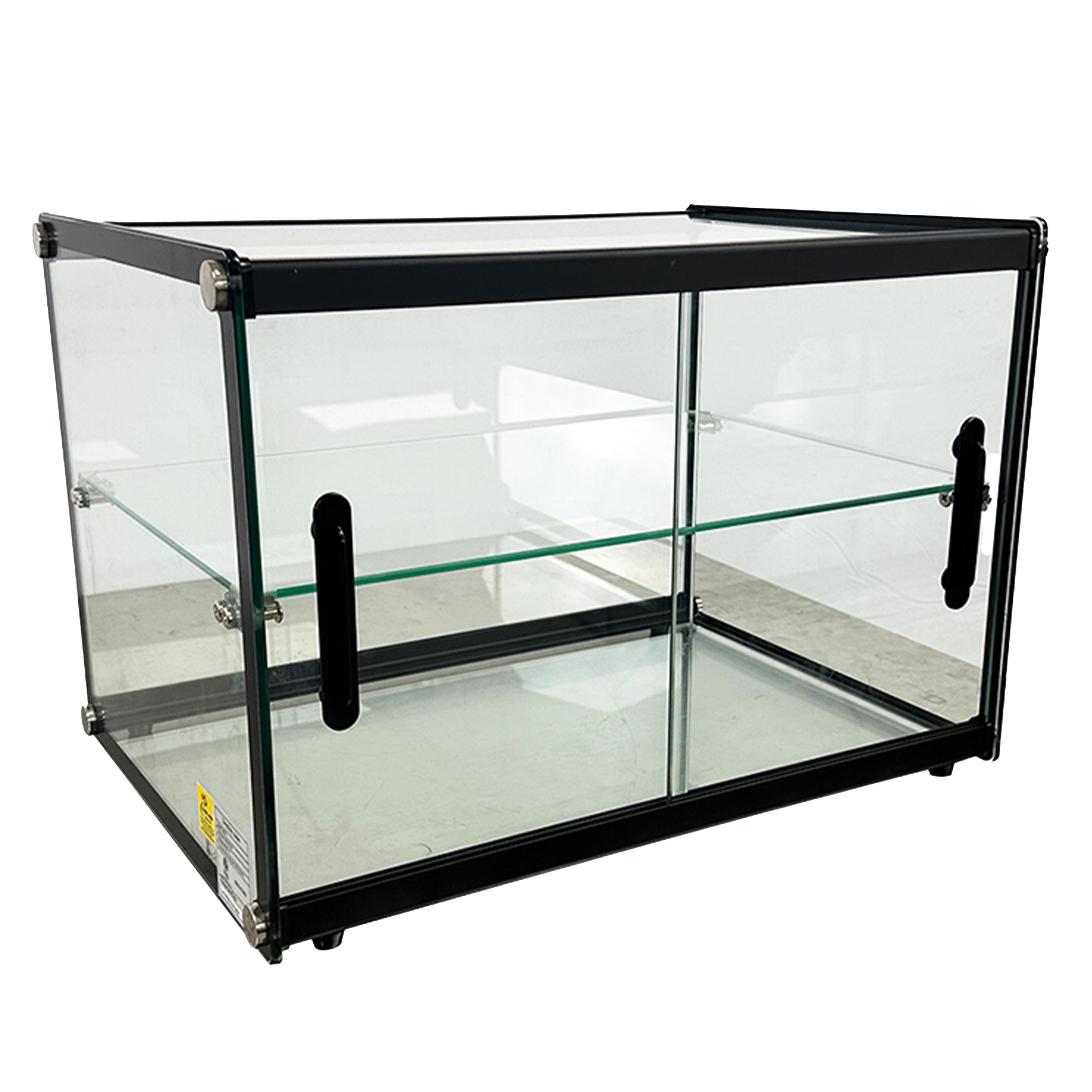 21 in. Countertop Glass Display Case, Elegant Glass Display, 65L ...