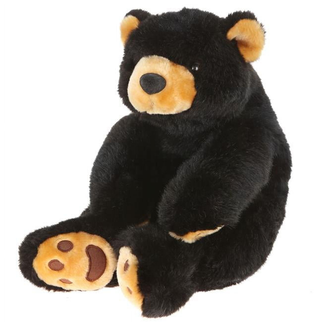 21 in. Plush Bean Bear - Black - Walmart.com