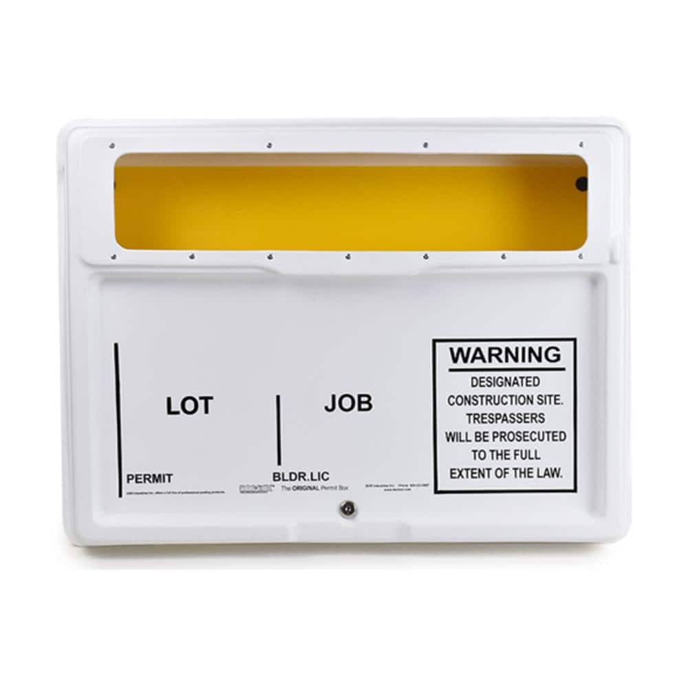 21 in. x 27 in. x 4 in. Outdoor/Indoor Posting Permit Box Unit with ...