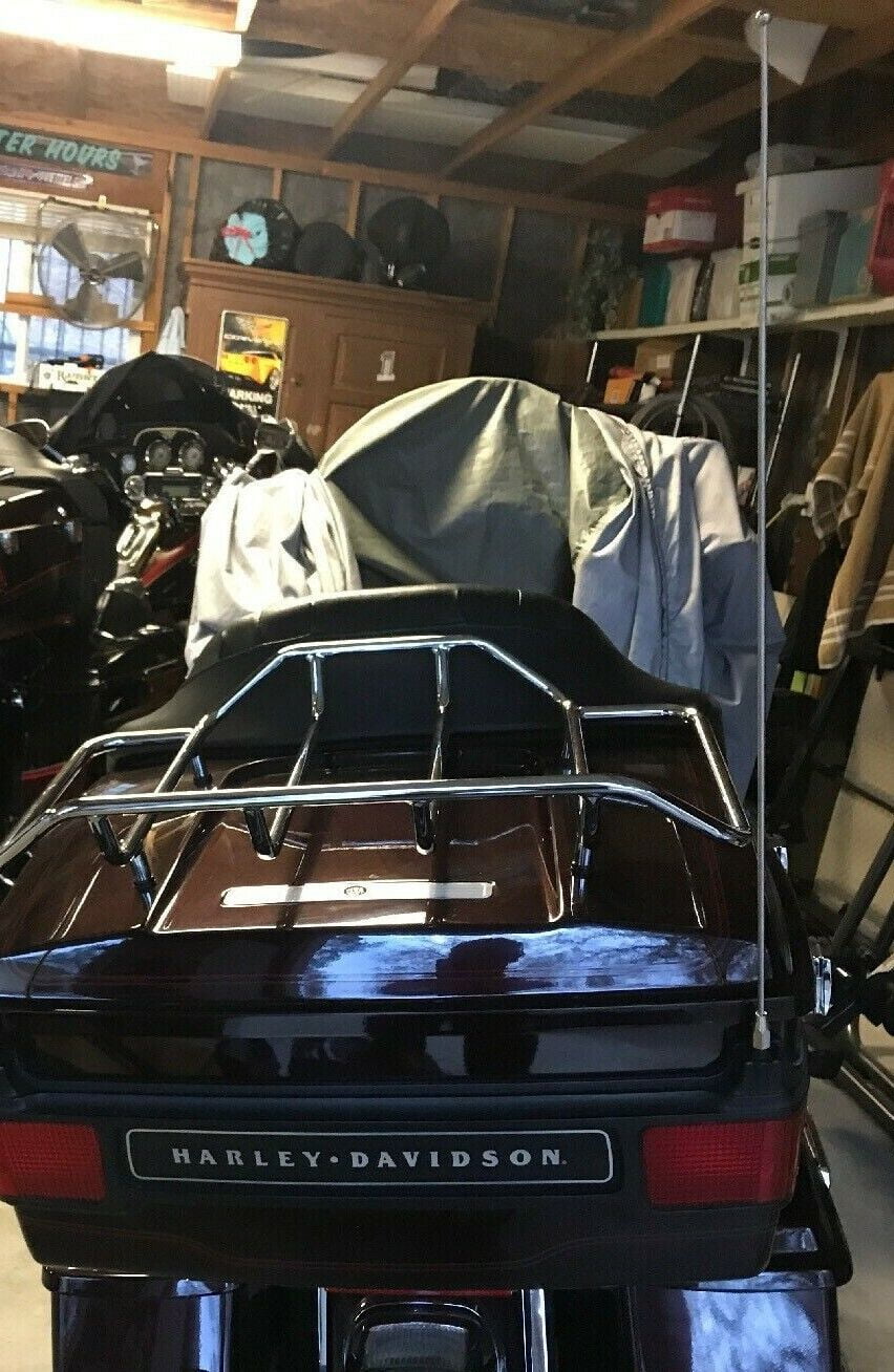 21" inch AM/FM/XM/CB Stainless Steel ANTENNA MAST Rod FOR HARLEY ...