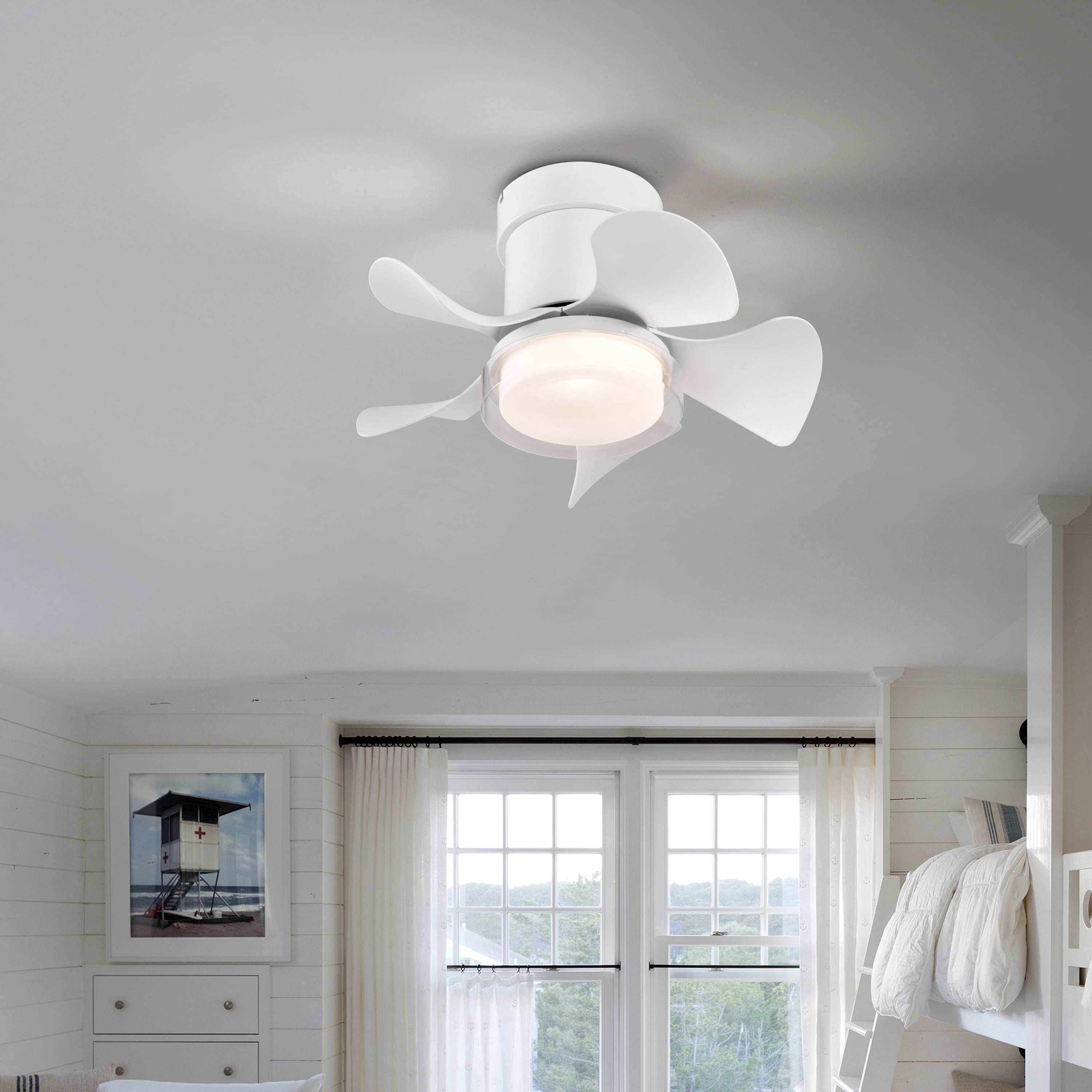 21 inch Ceiling Fan with 3 Color Temperatures Light and Remote Control ...