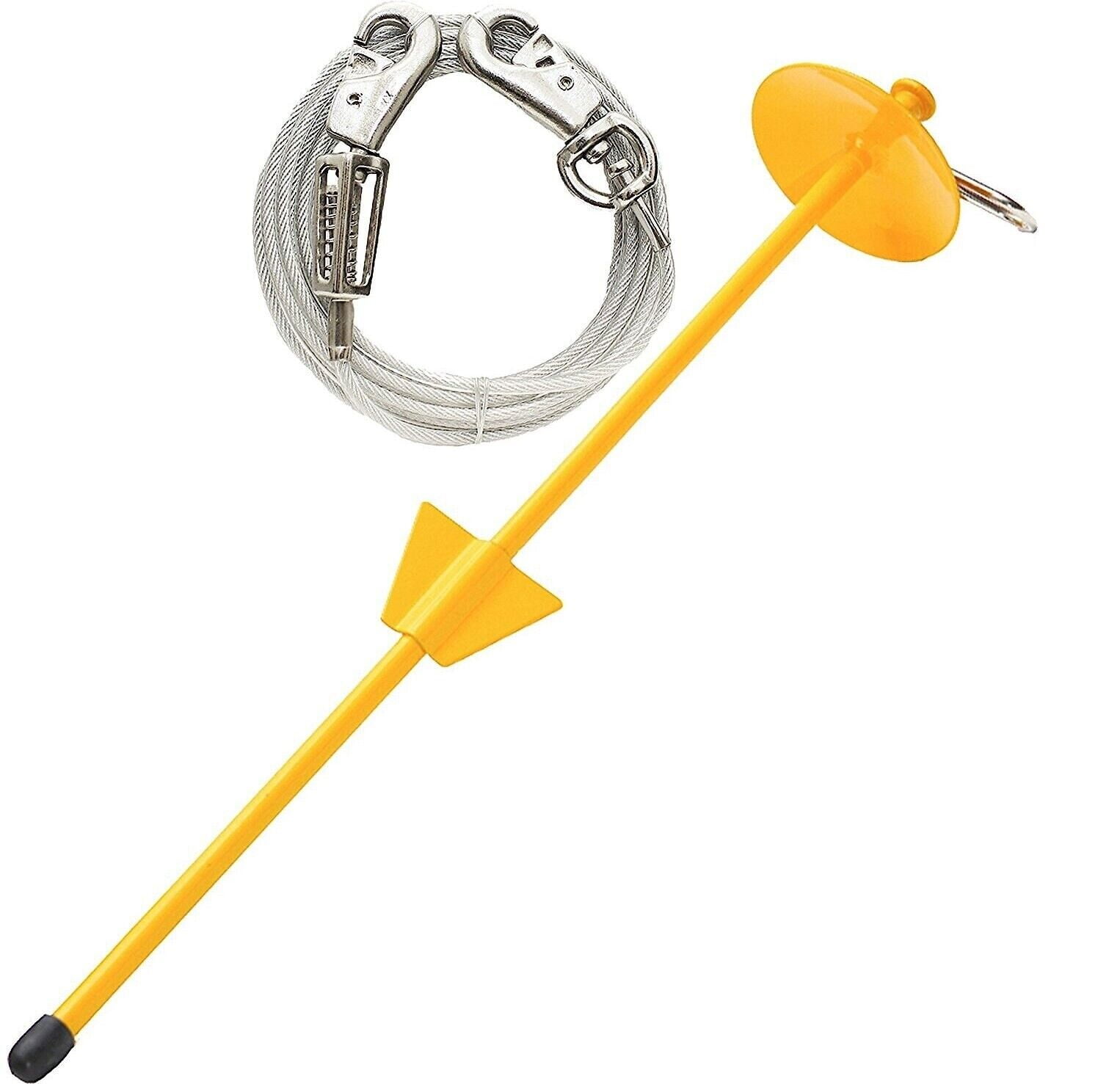 21 inch Dome Stake and Forged Heavy Duty Steel Large Dog Ties Out with ...