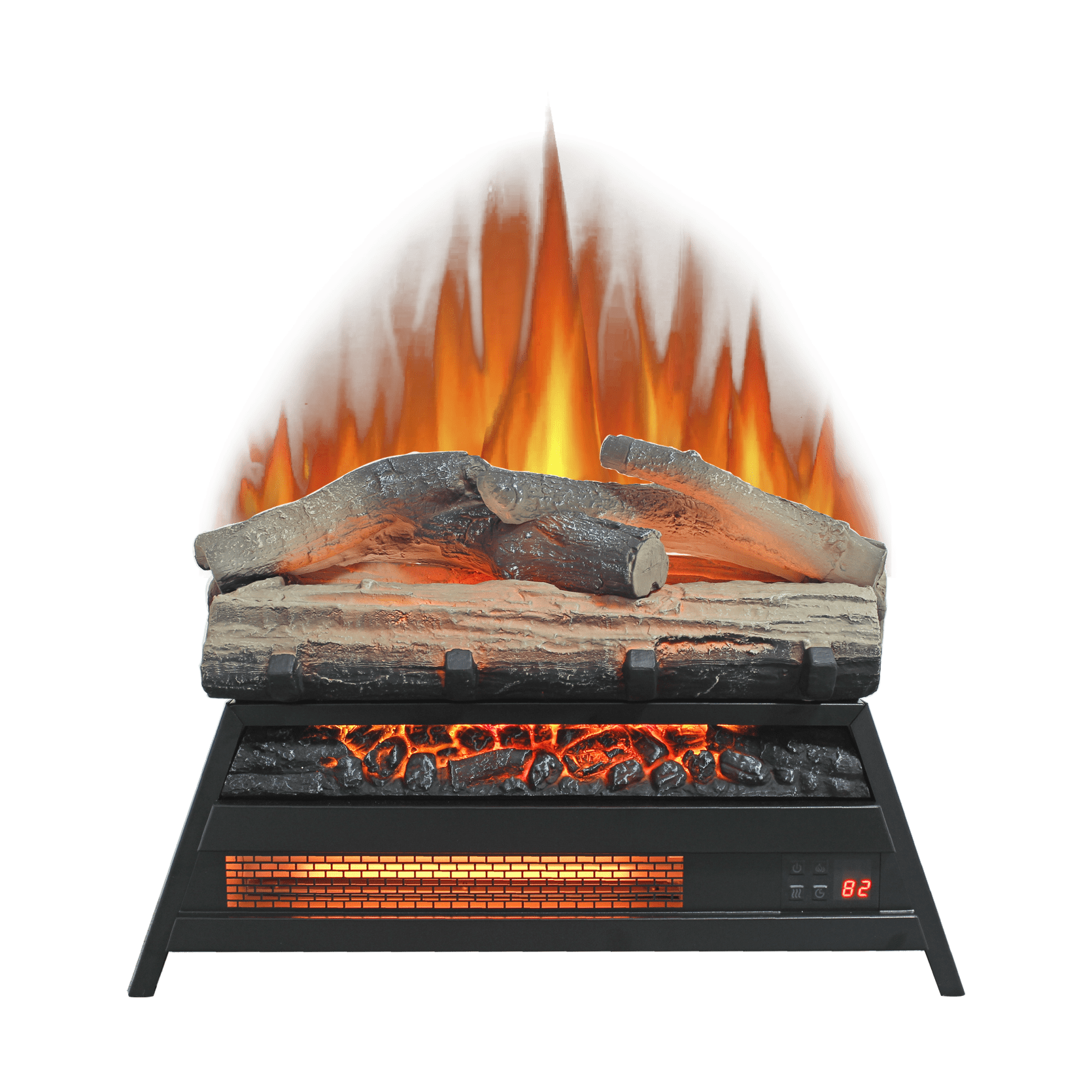 21 inch Electric Log Set, Electric Fireplace Insert Log Heater Set with ...