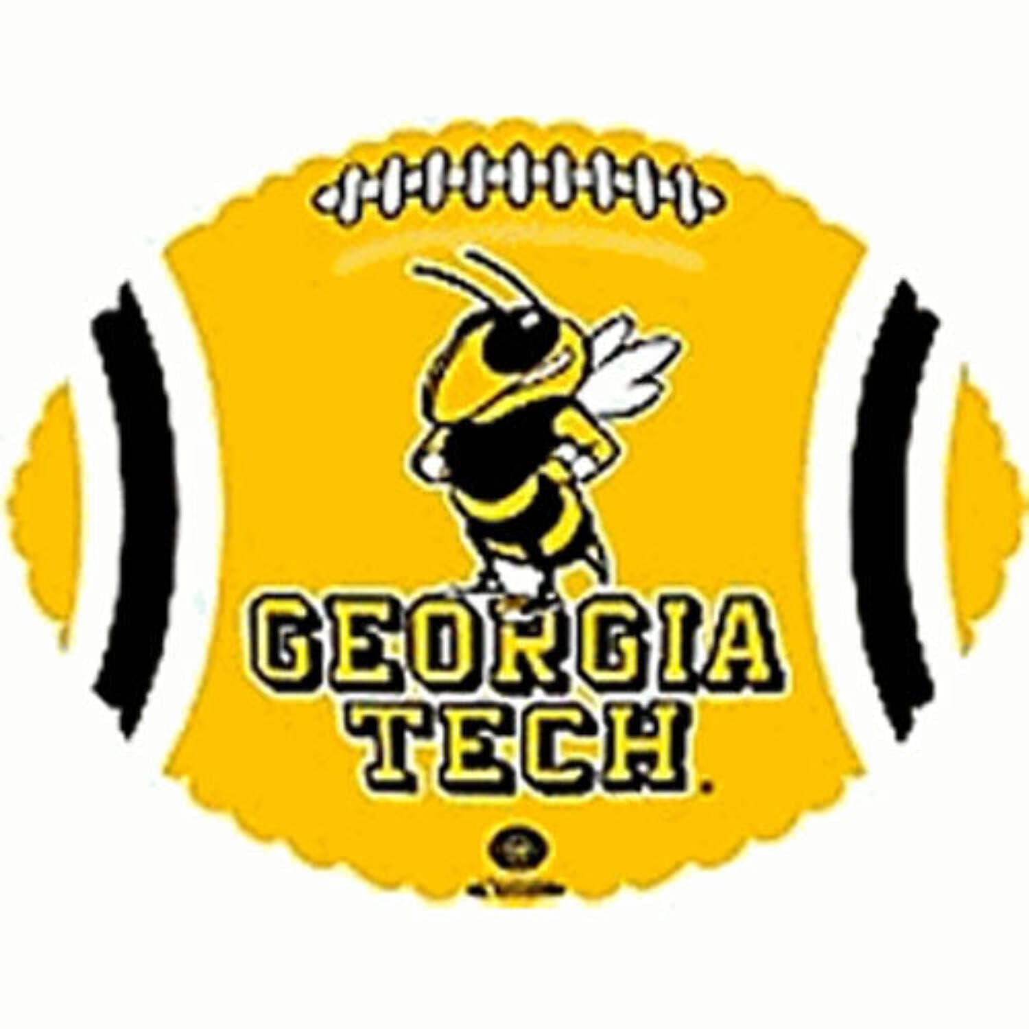 21 inch Georgia Tech Yellow Jackets Football Foil Mylar Balloon - Party ...