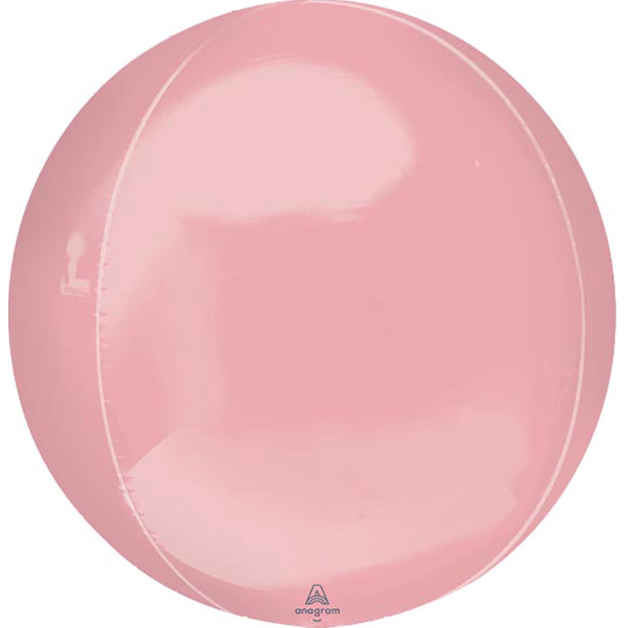 21 inch Jumbo Pastel Pink Orbz (3 Pk) Anagram Foil Mylar Balloon ...