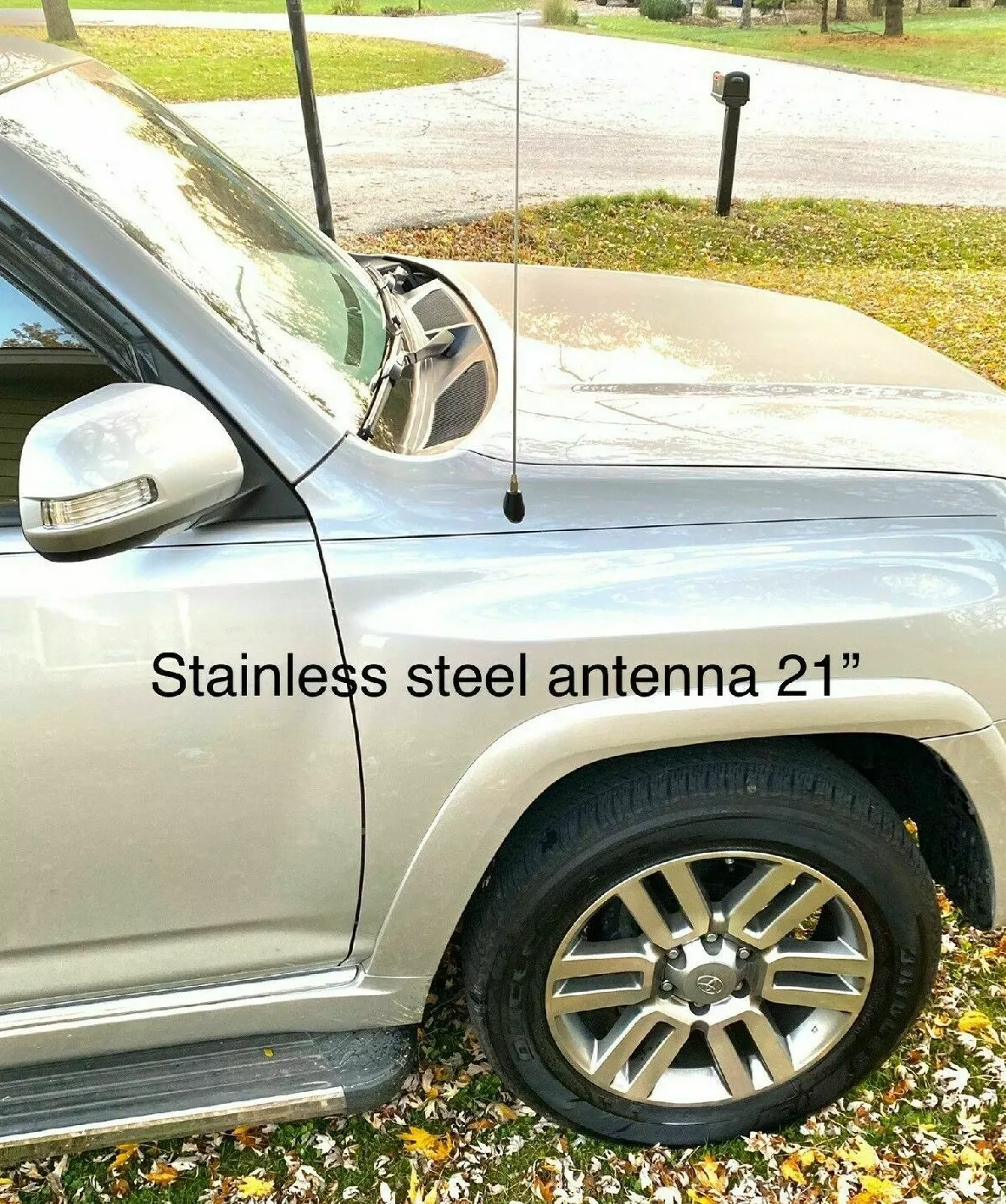 21" inch Stainless Steel Antenna Mast Power Rod Radio AM/FM for TOYOTA ...