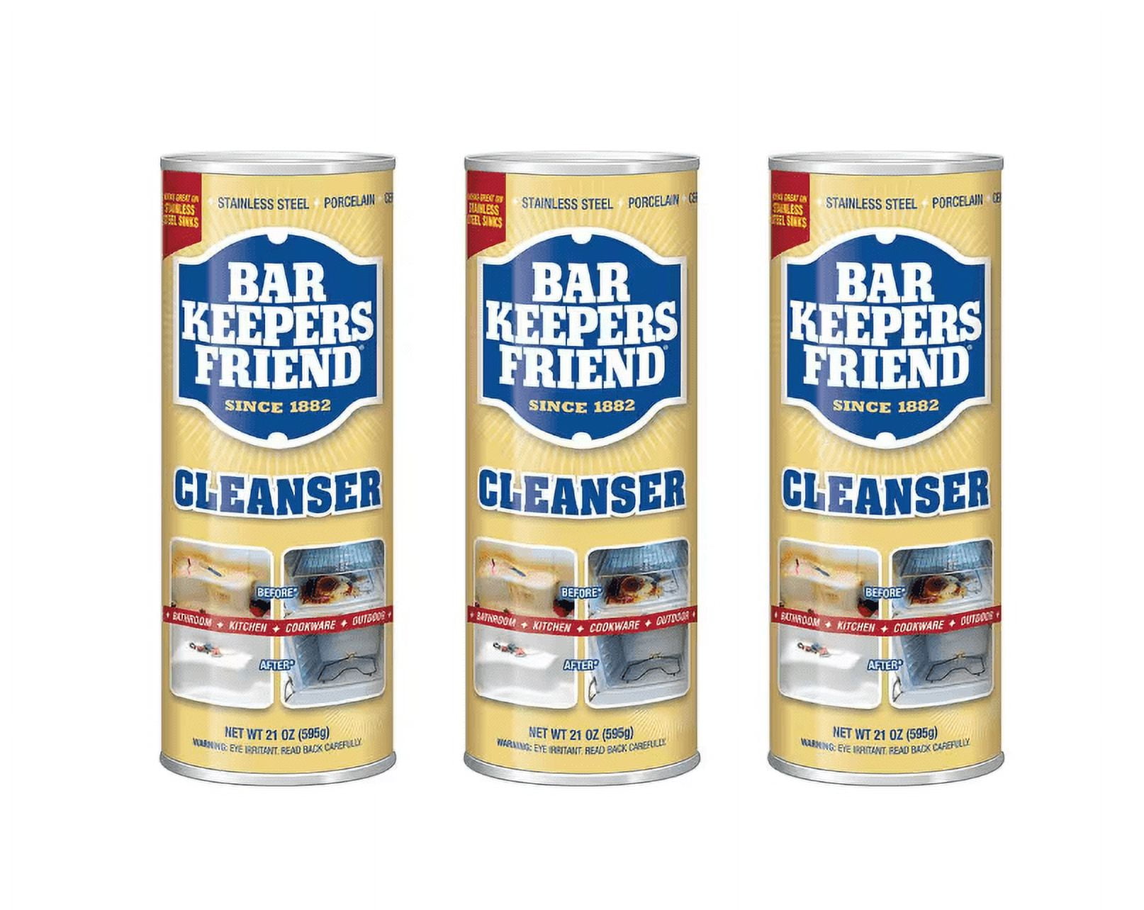 Bar Keepers Friend All-Purpose Cleanser and Polish, 21 oz, Rust and ...