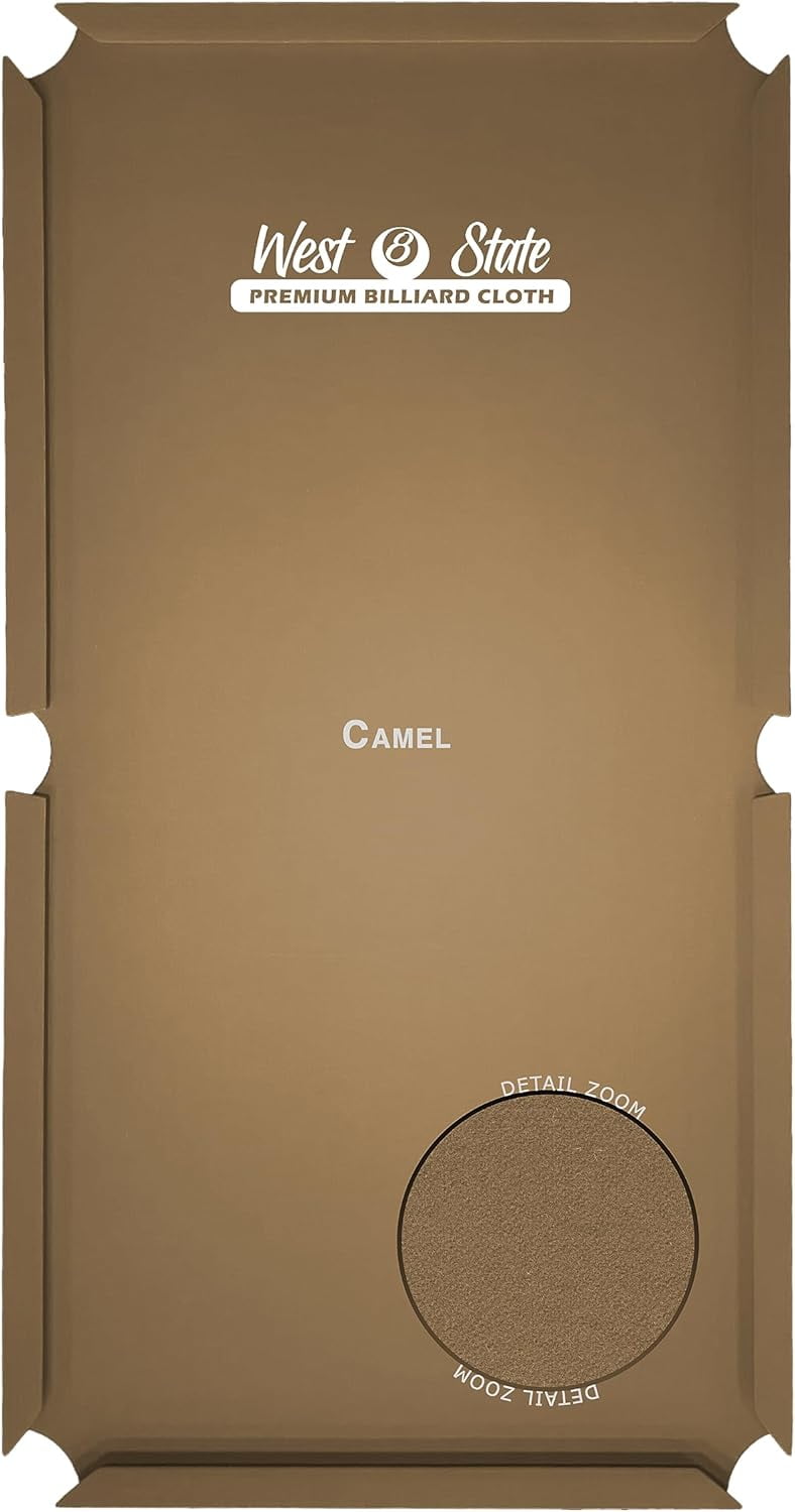 21 oz Pre-Cut Pool Table Felt Replacement Kit (Cloth, Spots, and Chalk ...