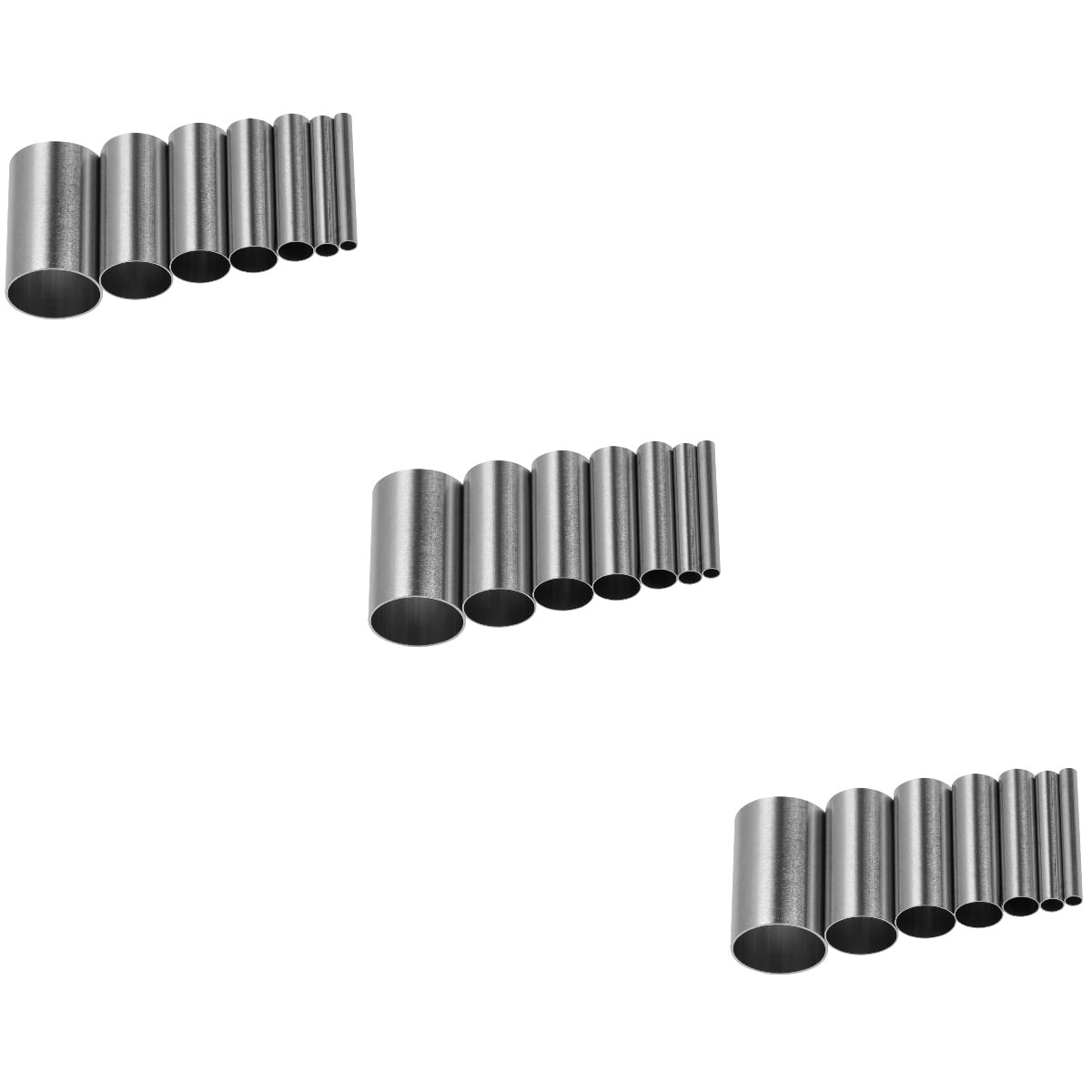 21 pcs Clay Cutters Set Stainless Steel Round Cutter Press Molds Punch ...