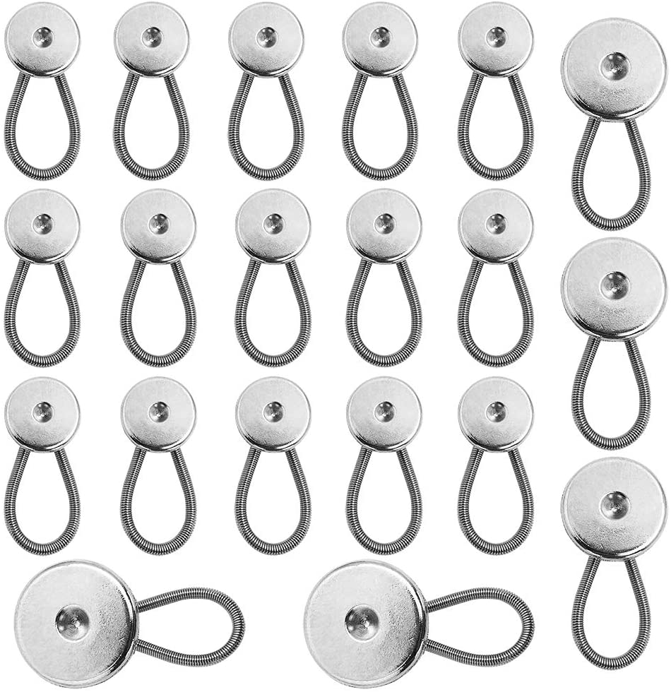 21 pcs Collar Extenders, Flexible Metal Neck Extenders Buttons for ...