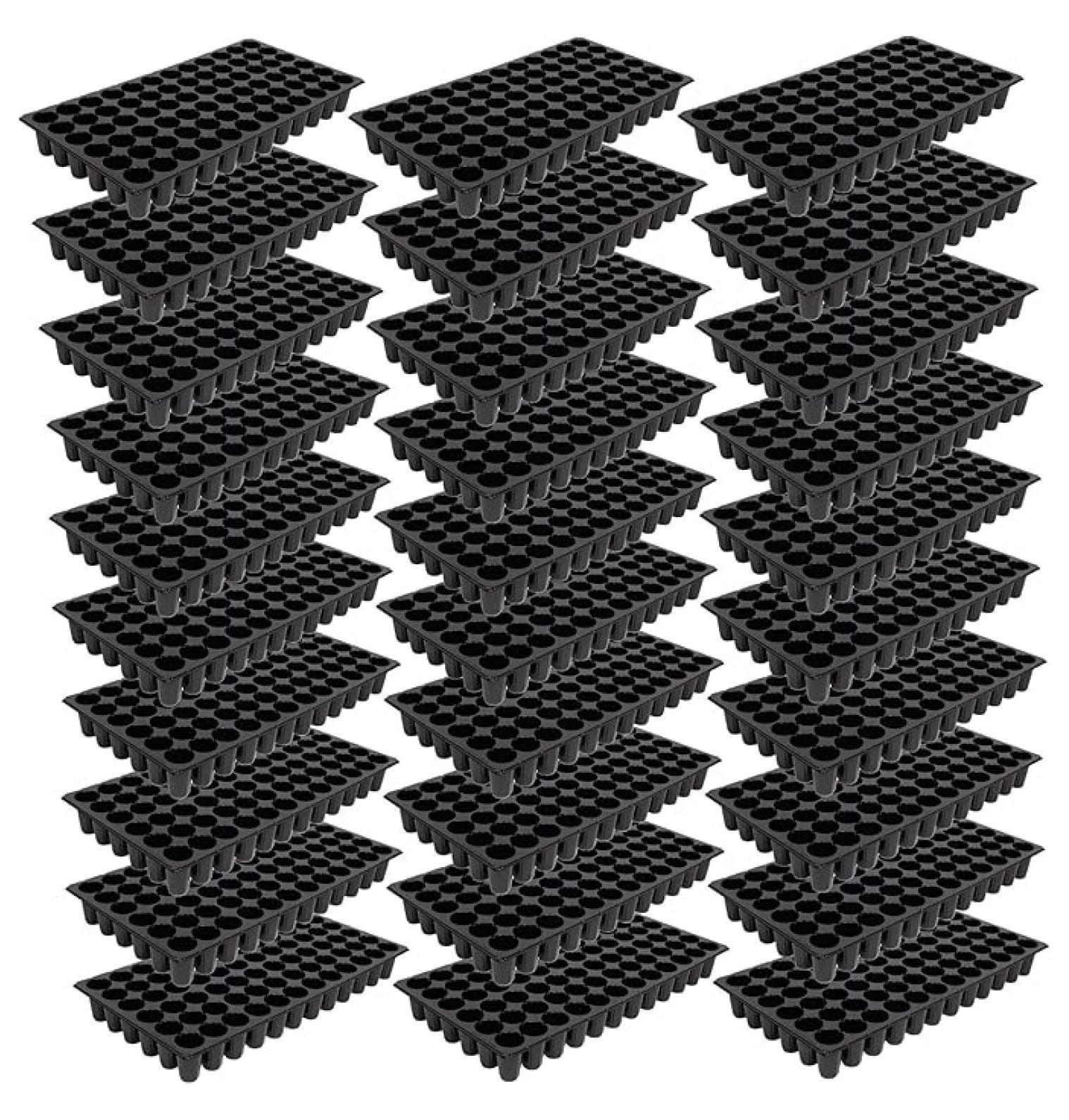 21" x 11" Heavy Duty 72-Cell Circular Insert Tray, Black, 2.5" (Pack of ...