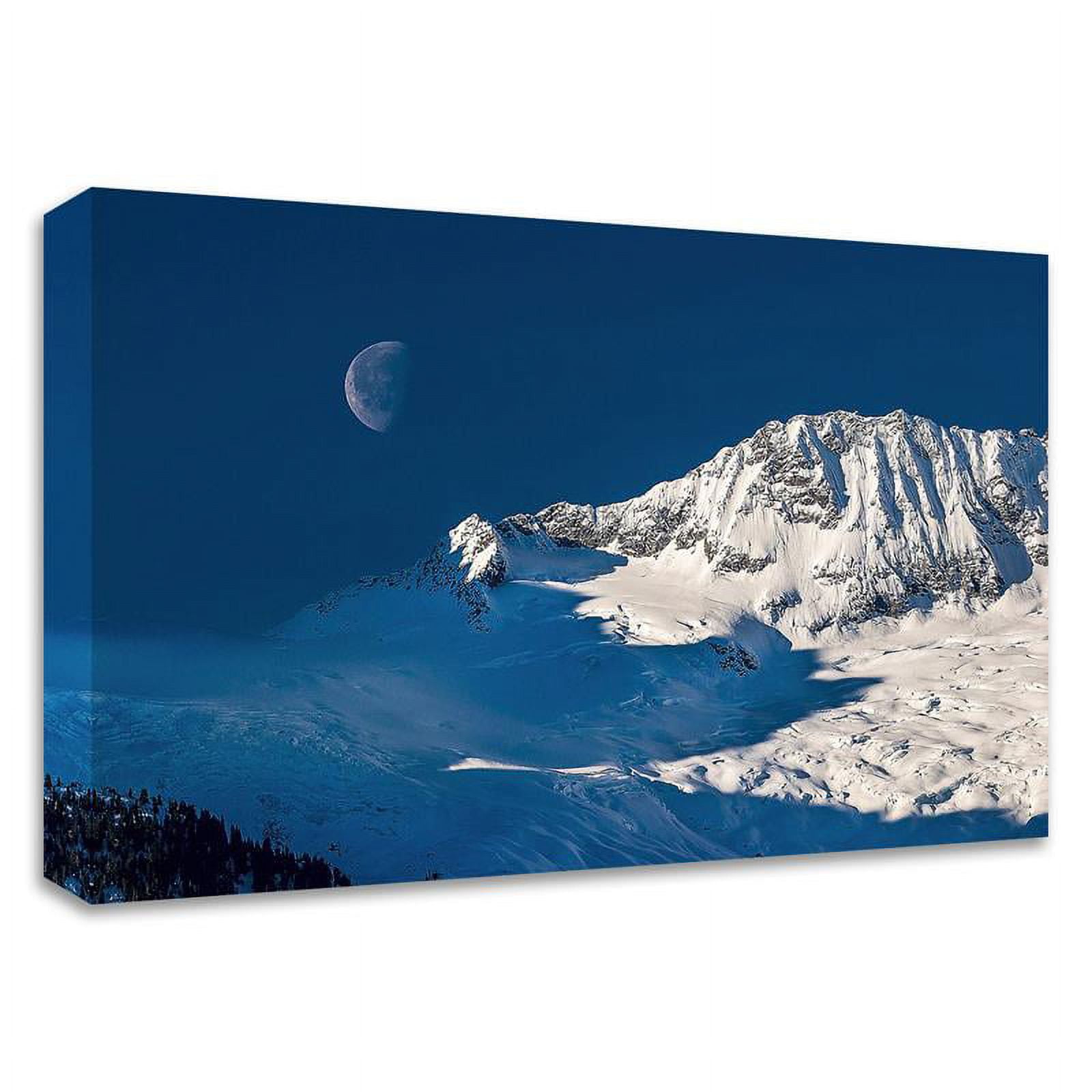 21" x 14" Moon by Vladimir Kostka - Wall Art Print on Canvas Fabric ...