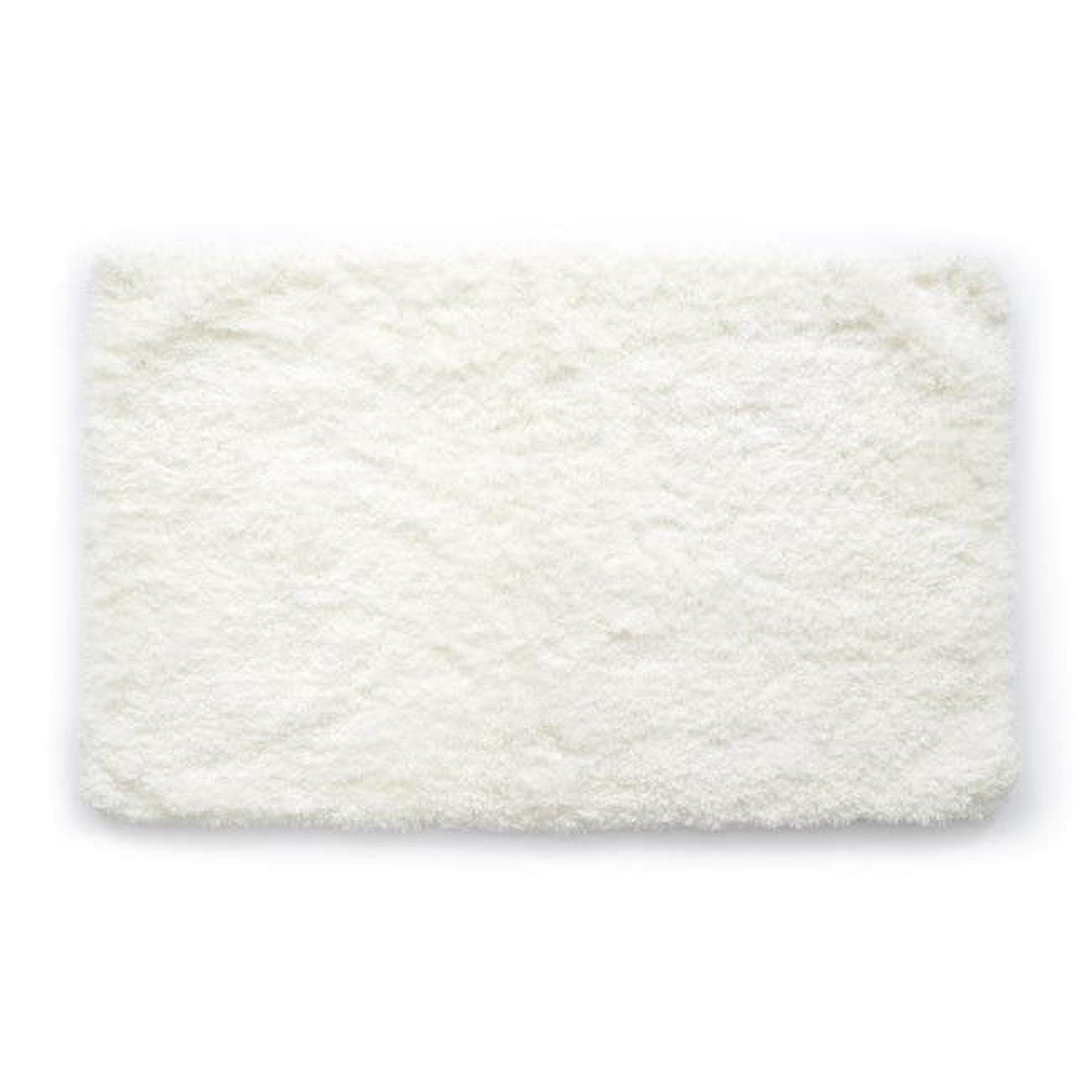 21 x 4 in. Ultra Plush Polyester Shaggy Bath Mat - White - Walmart.com