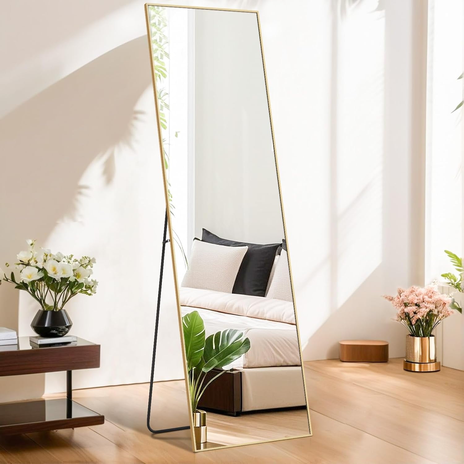 21"x64" Mirror Full Length, Body Wall Mirrors with Shatter-Proof Glass ...